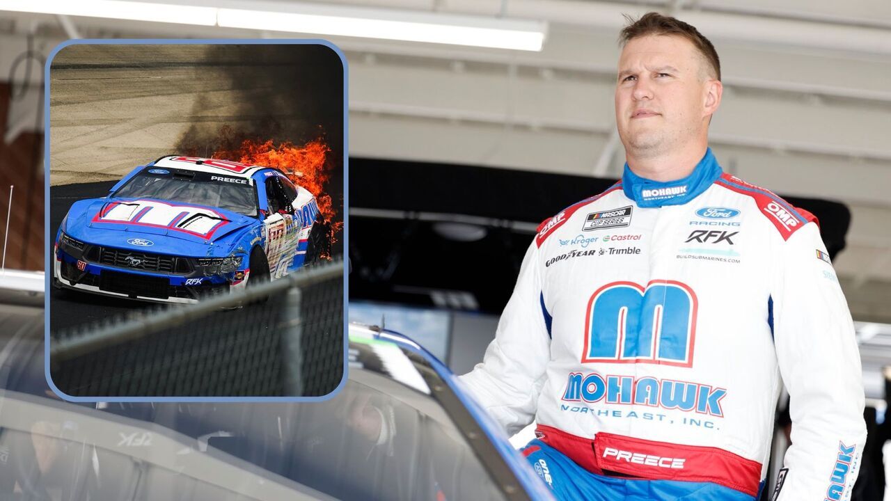 “My Fault!” Ryan Preece Ford Burst into Flames After Wild Dover Wreck