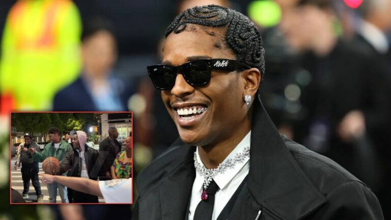 ASAP Rocky’s Passionate New York Knicks Message Goes Viral During NBA ...