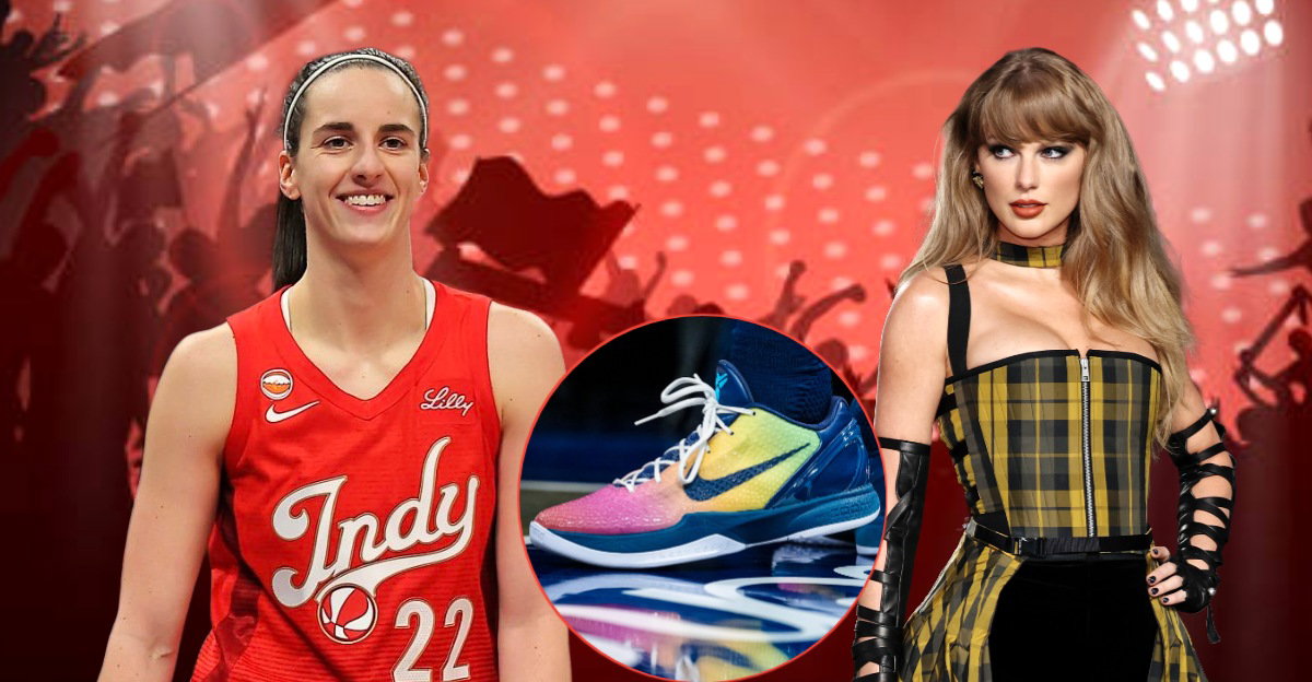 Caitlin Clark Debuts Taylor Swift's Eras Tour Sneakers Against Sky