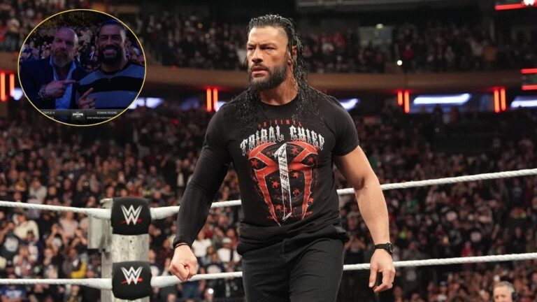 Roman Reigns and Triple H Spotted Posing Together at UFC Freedom 250 at ...